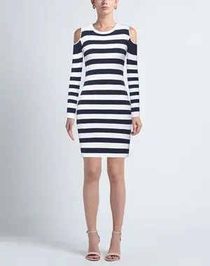 KONTATTO Ribbed Knit Mini Dress - Midnight Blue