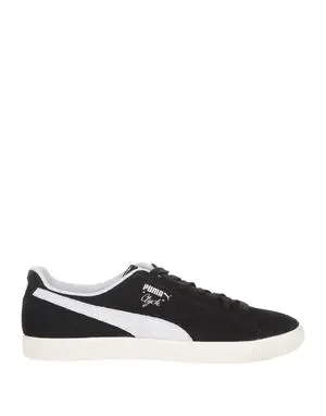 PUMA Clyde Hairy Suede Sneakers - Black