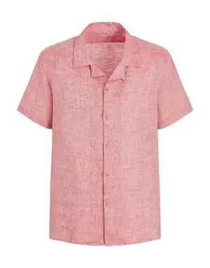 8 BY YOOX Linen Camp-collar S/sleeve Shirt Shirt Size Linen