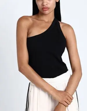 Topshop Ribbed One-shoulder Top