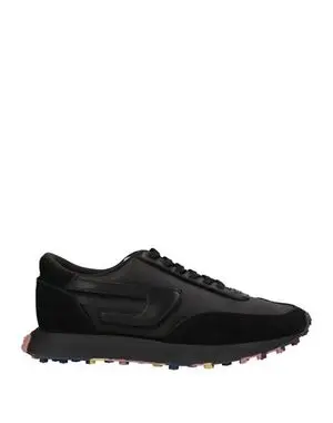 DIESEL® DIESEL Cow Leather And Polyester Sneakers Black
