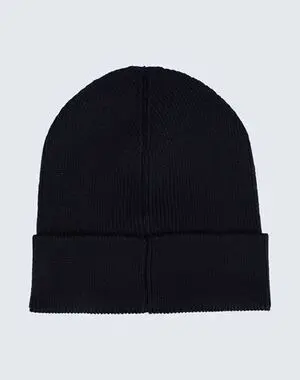 BOSS Polyacrylic Virgin Wool Beanie - Navy