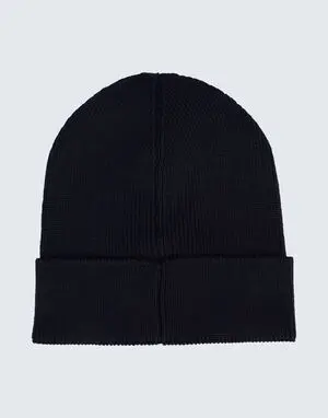 BOSS Polyacrylic Virgin Wool Beanie - Navy