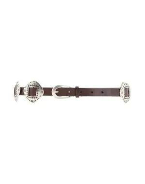 8 BY YOOX Leather Belt With Medal Embellishments