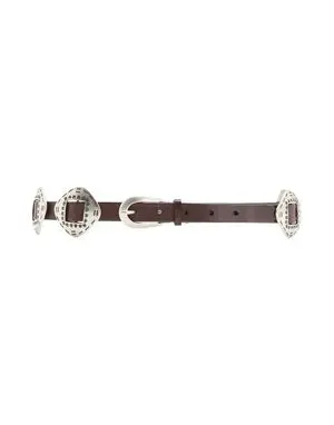 8 BY YOOX Leather Belt With Medal Embellishments