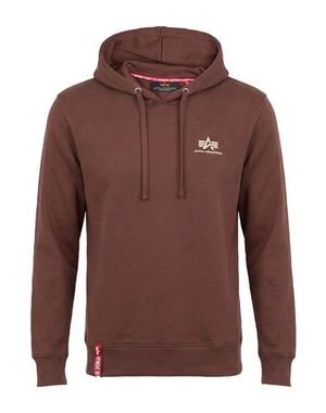 Alpha Industries Cotton Polyester Hoodie - Brown