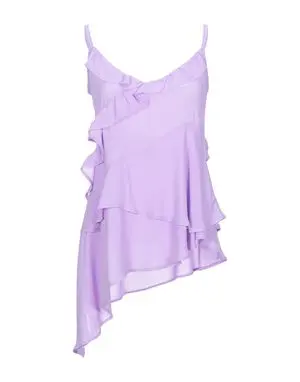 KAOS Sleeveless Ruffle Top