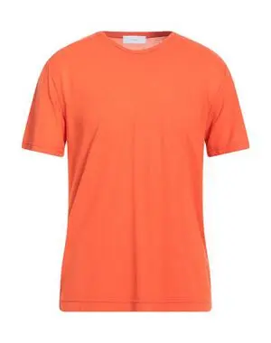 DIKTAT Man T-shirt Midnight Blue Size S Cotton Orange