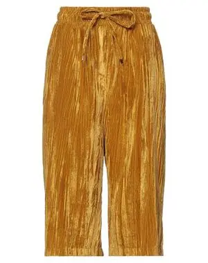 SOUVENIR Straight-leg Cropped Pants - Yellow