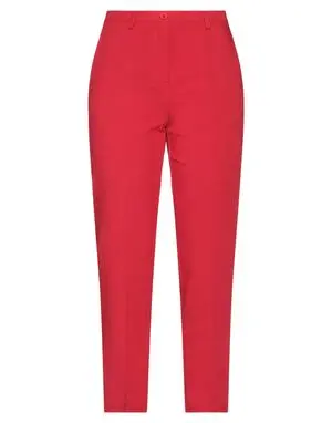 VICOLO Tapered Solid Color Pants - Red