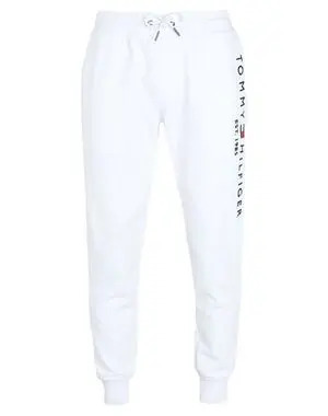 Tommy Hilfiger Tommy Logo Sweatpants Pants Size Cotton - White