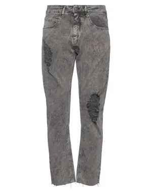 BERNA Straight-leg Jeans With Distressed Details - Lead