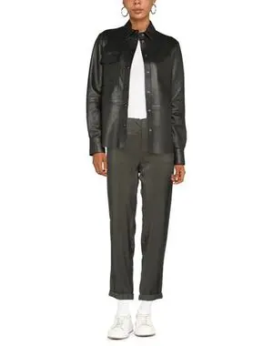 Armani Exchange Tapered Twill Pants - Green