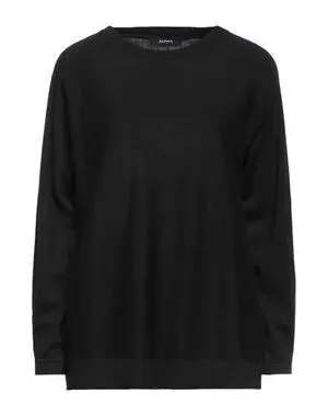 Alpha Studio Knitted Cotton-cashmere Sweater - Black