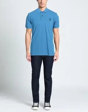 TRUSSARDI Polo Shirt Size Cotton - Azure