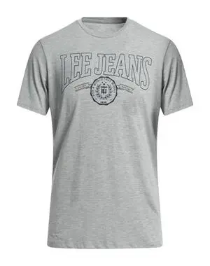 LEEM T-shirt Size Cotton, Elastane - Light Grey
