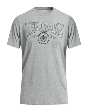 LEEM T-shirt Size Cotton, Elastane - Light Grey