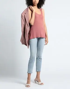 SOLOTRE Tank Top In Viscose, Polyamide, Cashmere, And Elastane