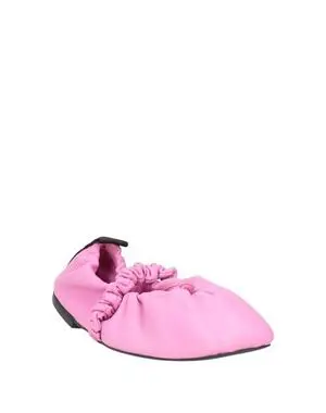 GANNI Leather Ballet Flats - Pink
