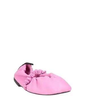 GANNI Leather Ballet Flats - Pink