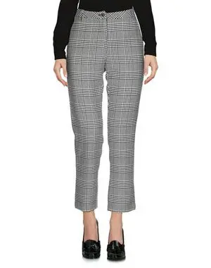 NO SECRETS Tapered Glen Plaid Pants - White