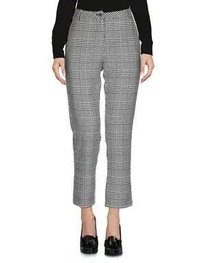NO SECRETS Tapered Glen Plaid Pants - White