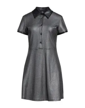 XT STUDIO Mini Houndstooth Print Shirt Dress
