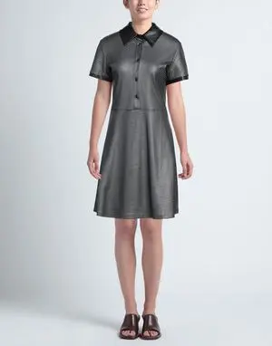 XT STUDIO Mini Houndstooth Print Shirt Dress