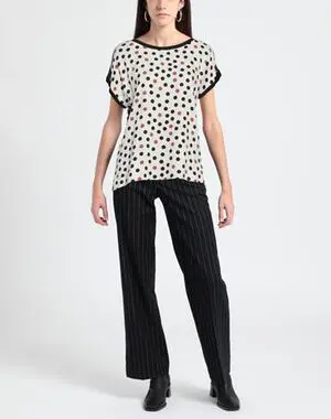 DIANA GALLESI Polka-dot Crepe Top