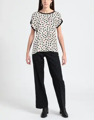 DIANA GALLESI Polka-dot Crepe Top