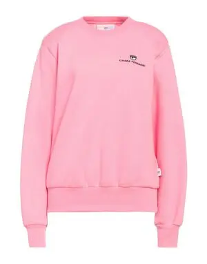 CHIARA FERRAGNI Sweatshirt Fuchsia Size Polyester, Cotton, Elastane