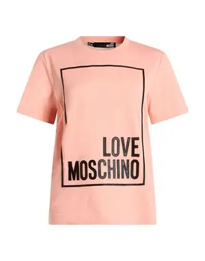 Moschino T-shirt Coral Size Cotton, Elastane