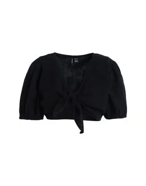 Vero Moda Cotton Crop Top - Black