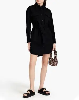 Rag & Bone Mini Shirt Dress - Black