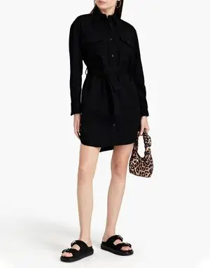 Rag & Bone Mini Shirt Dress - Black
