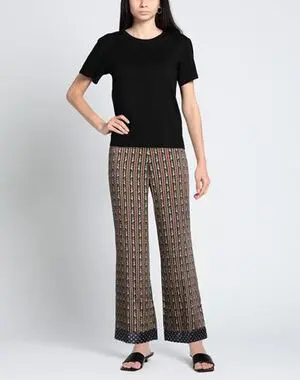 Sandro Floral Striped Satin Pants