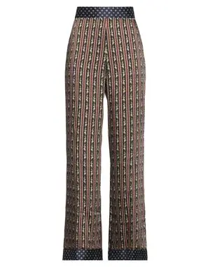 Sandro Floral Striped Satin Pants