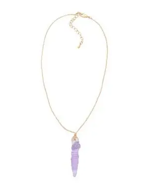 LEVENS JEWELS Stalactite Pendant Necklace - Purple