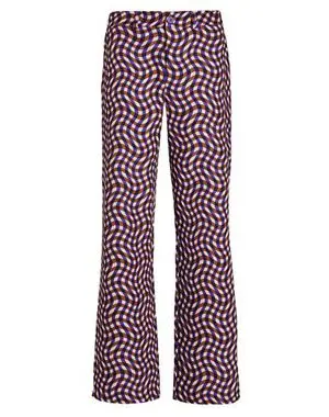8 BY YOOX Printed Straight Leg Pants - Brown