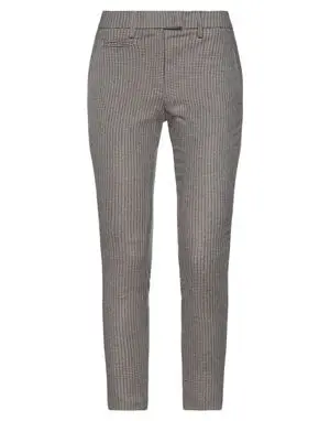 DONDUP Houndstooth Flannel Tapered Pants - Grey