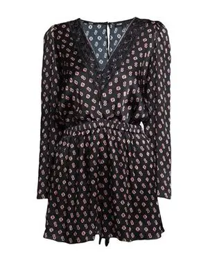 Maje Polka-dot Crepe Playsuit