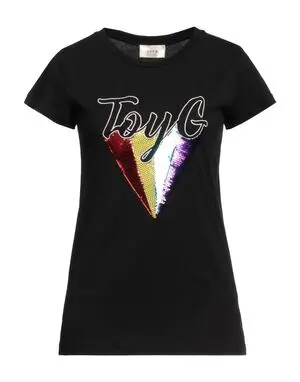 TOY G. T-shirt With Sequins - Black