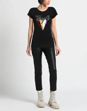 TOY G. T-shirt With Sequins - Black
