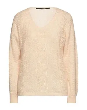 BELLWOOD V-neck Sweater In Mohair Wool And Polyamide - Beige