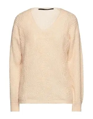 BELLWOOD V-neck Sweater In Mohair Wool And Polyamide - Beige