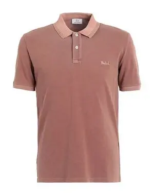Woolrich Polo Shirt Size Cotton, Elastane - Beige