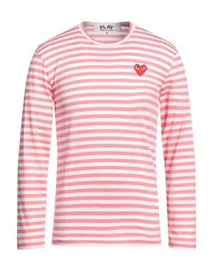 Play Comme Des Garcon T-shirt Size Cotton - Pink