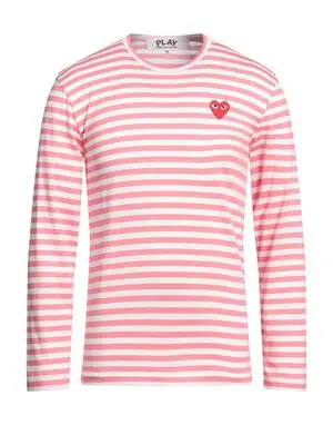Play Comme Des Garcon T-shirt Size Cotton - Pink