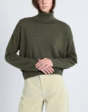 Only Turtleneck Knit Top - Green
