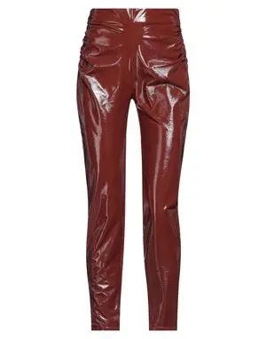 ANIYE BY Coated High-waisted Pants - Brown